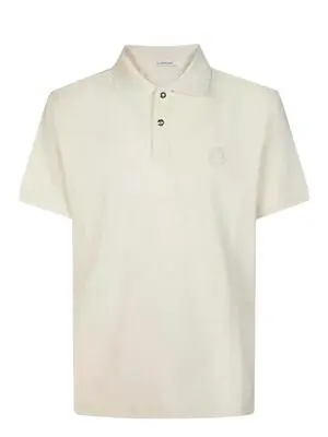 Moncler Logo-patch Polo Shirt - Neutrals
