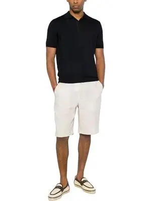 Canali Navy Polo Shirt - Blue