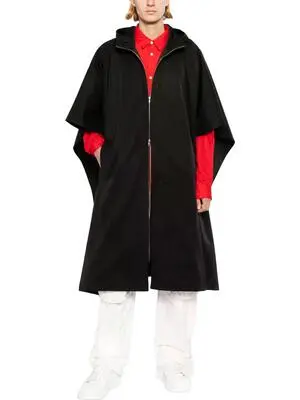 LII Hooded Zip-up Coat - Black