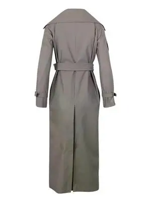 Max Mara Pancia Belted Double-breasted Trench Coat - Grey