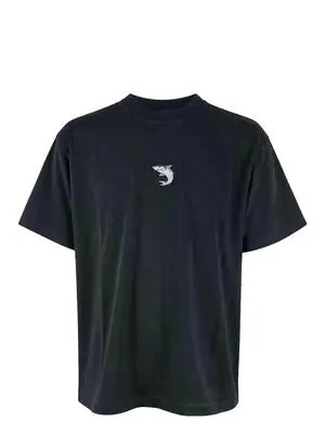 ALBERTO BRESCI Embroidered T-shirt - Black