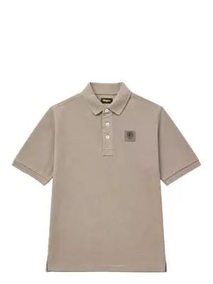 BLAUER. Logo-patch Polo Shirt - Green