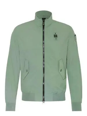 BLAUER. Logo Patch Zip-up Jacket - Neutrals