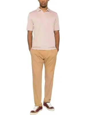 Herno Pleated Straight-leg Trousers - Brown