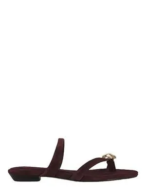 Madewell Organic Hardware Thong Sandal - Chocolate