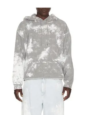 MAISON MARGIELA Cotton Sweatshirt With Distressed Finish - Grey