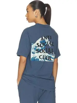 ANTI SOCIAL SOCIAL CLUB The Great Wave Tee In . Also - Blue