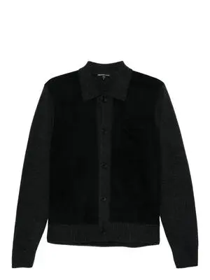 JAMES PERSE Panelled Cardigan - Grey