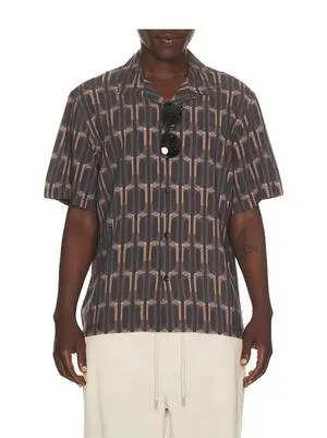 Rag & Bone Avery Printed Shirt In . Also - Brown