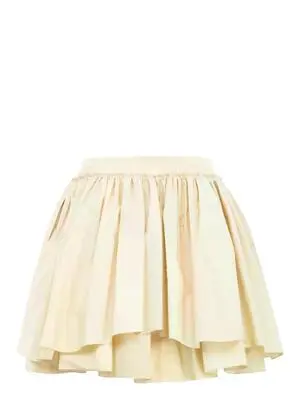 Loewe Layered Mini Skirt - Neutrals