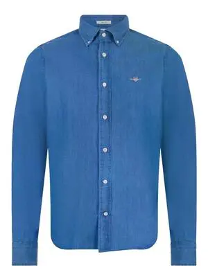 Gant Long-sleeve Cotton Shirt - Blue