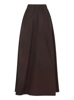 Co Elasticated Waistband Maxi Skirt - Brown