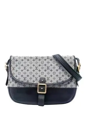 LOUIS VUITTON Monogram Mini Lin Marjorie Shoulder Bag - Grey