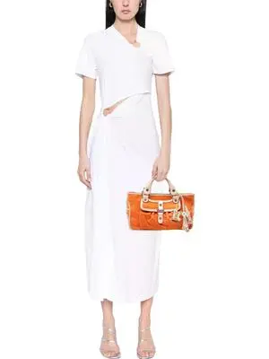 Celine Canvas Boogie Handbag - Orange