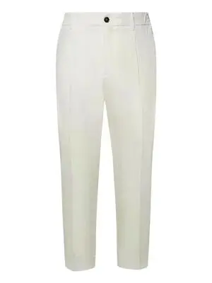 BE ABLE Pleated Front Elasticated Waist Trousers - Neutrals