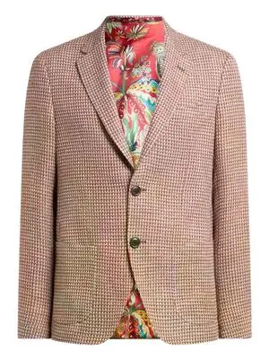 Etro Single-breasted Tweed Blazer - Red