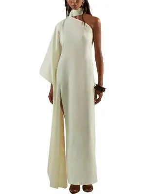 TALLER MARMO Paloma One-shoulder Maxi Dress - Neutrals