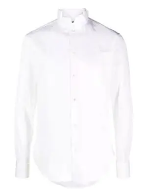 Emporio Armani Wingtip-collar Long Sleeve Shirt - White