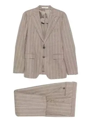 Tagliatore Pinstripe-pattern Suit - Neutrals