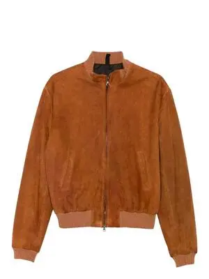 Tagliatore Suede Zip-up Jacket - Brown
