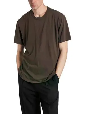JAMES PERSE Short-sleeve Crew-neck T-shirt - Brown