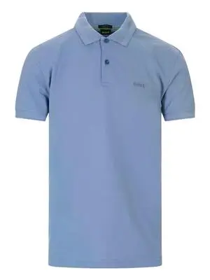BOSS Logo-patch Polo Shirt - Blue