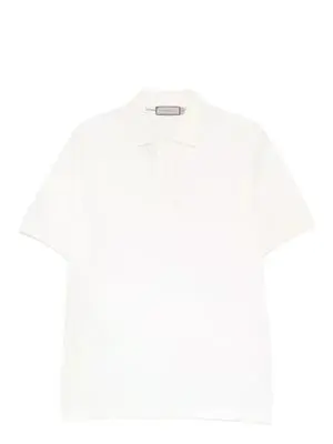 Canali Short-sleeve Polo Shirt - Neutrals