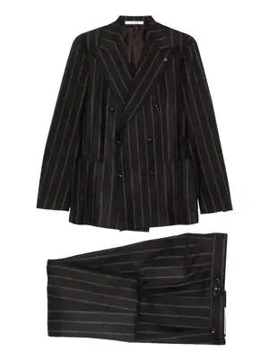 Tagliatore Double-breasted Suit - Black