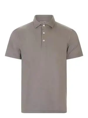Fedeli Short-sleeve Polo Shirt - Grey