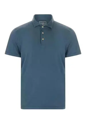 Fedeli Short-sleeved Polo Shirt - Blue
