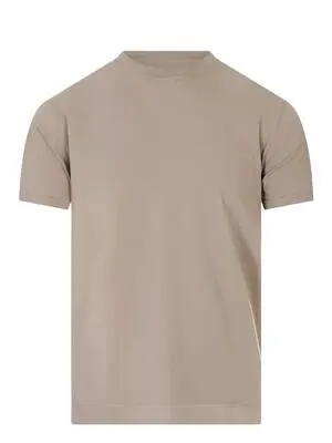 Fedeli Crew-neck Short-sleeve T-shirt - Neutrals
