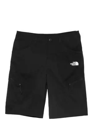 The North Face Logo Print Cargo Shorts - Black