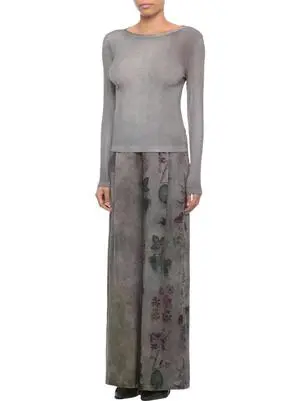 Avant Toi Long Sleeve Knitted Top - Grey