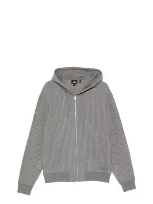 Mackage Pinstripe Zip-up Hoodie - Grey