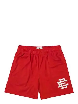 ERIC EMANUEL Logo Print Mesh Shorts - Red