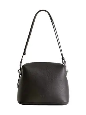 YU MEI Ch'lita Leather Shoulder Bag - Black