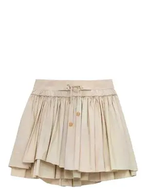 Loewe Layered Mini Skirt - Neutrals