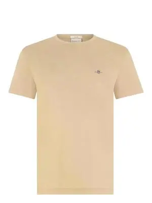 Gant Logo-embroidered T-shirt - Neutrals