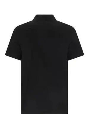 Gant Shield Logo-embroidered Polo Shirt Black