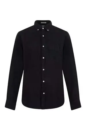 Gant Long-sleeve Linen Shirt - Black