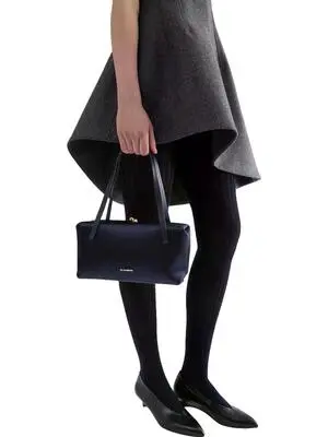 JIL SANDER Goji Pillow Satin Tote Bag - Blue