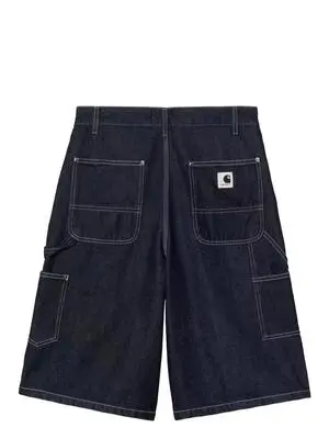 Carhartt Work In Progress Contrast Stitch Shorts - Blue