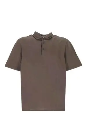 GRAN SASSO Short-sleeve Polo Shirt Brown