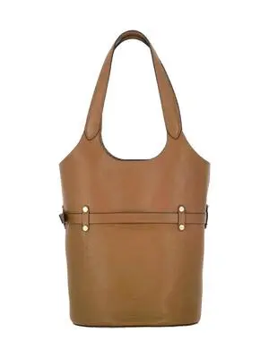 Borbonese Belted Padlock Tote Bag - Brown