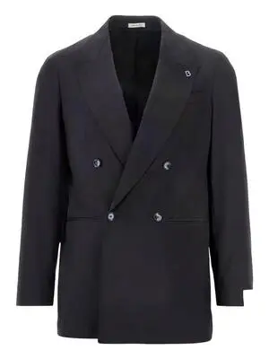 BRERAS MILANO Arezzo Double-breasted Blazer Blue