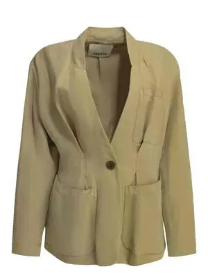 Isabel Marant Étoile Button-fastening Pocket-detail Coat - Neutrals