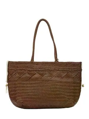 GIANNI CHIARINI Paloma Woven Shoulder Bag - Brown