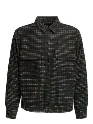 Needles Check-pattern Zip-up Jacket - Black