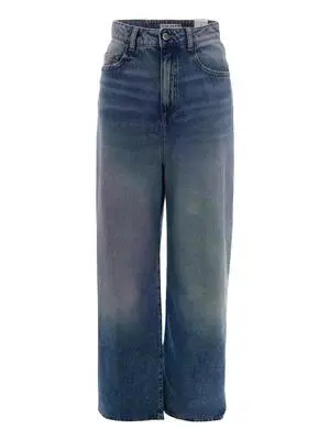 ICON DENIM LOS ANGELES Star-embroidered Jeans - Blue
