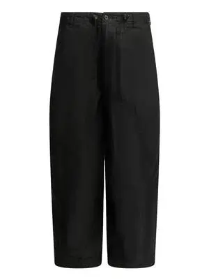 Needles Drawstring-waist Wide-leg Trousers - Black